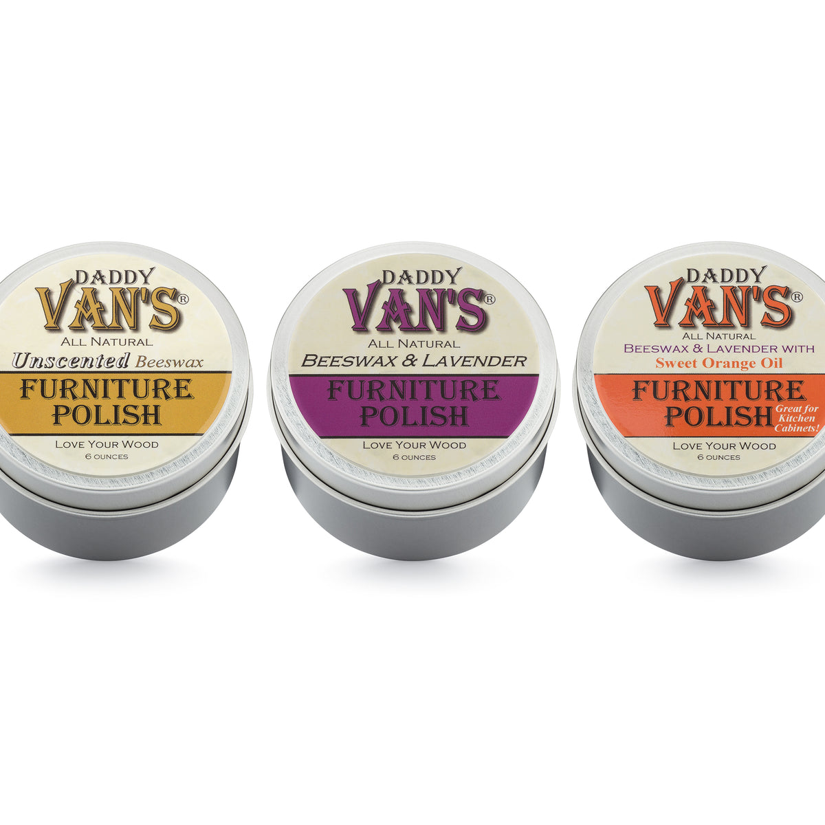 Daddy Van's All Natural Beeswax Furniture Polish & Finishing Wax